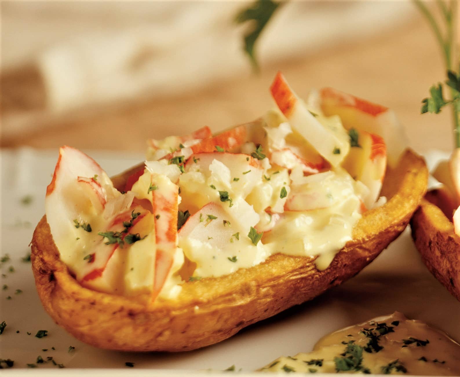 蟹肉鑲馬鈴薯（Crab filled canoes） - Potatoes USA